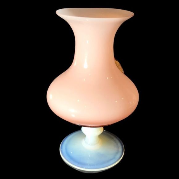 Vintage | Accents | Rare Vintage Pink Opaline Veritable Vase | Poshmark